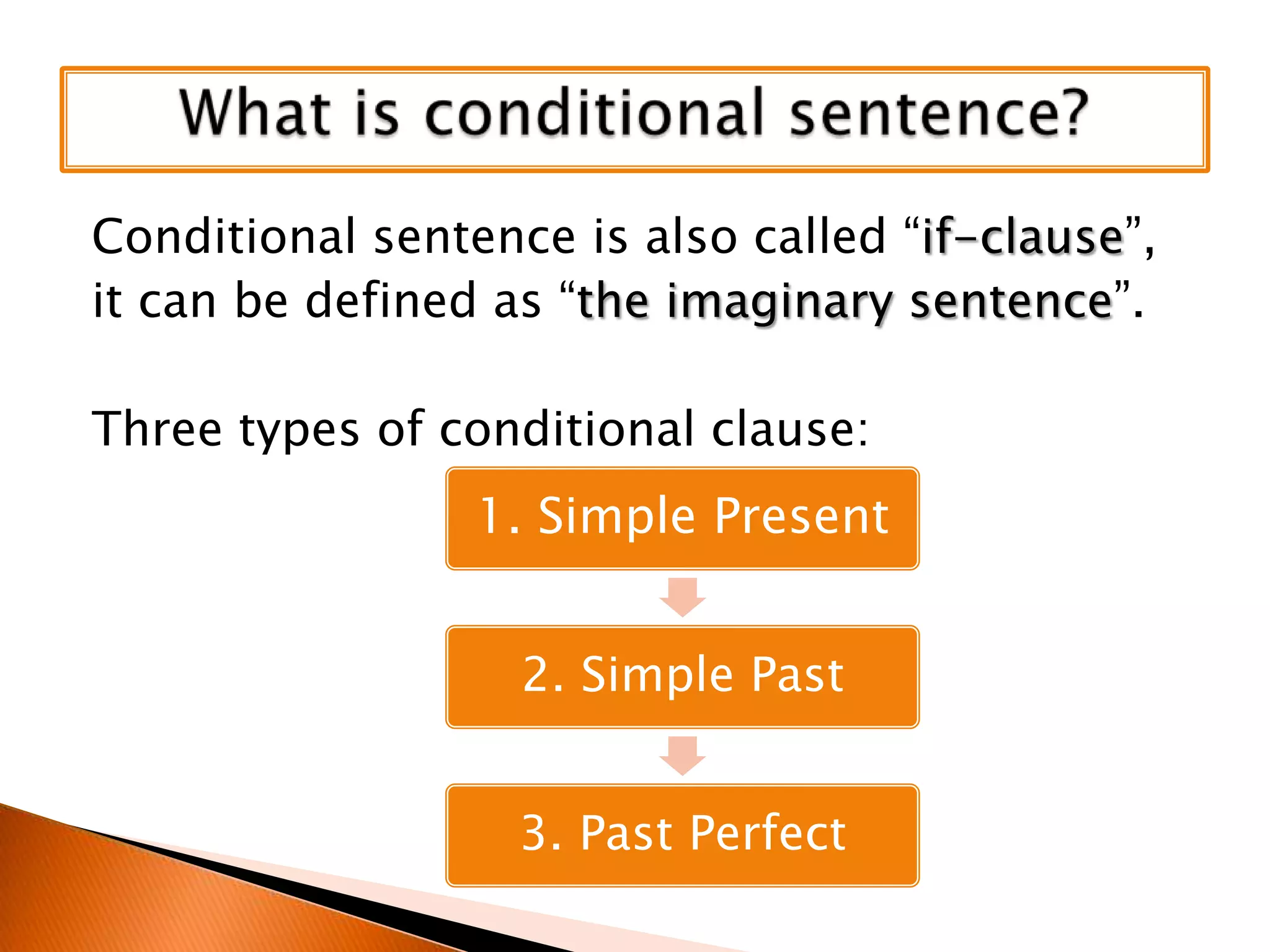 Conditional sentence | PPTX