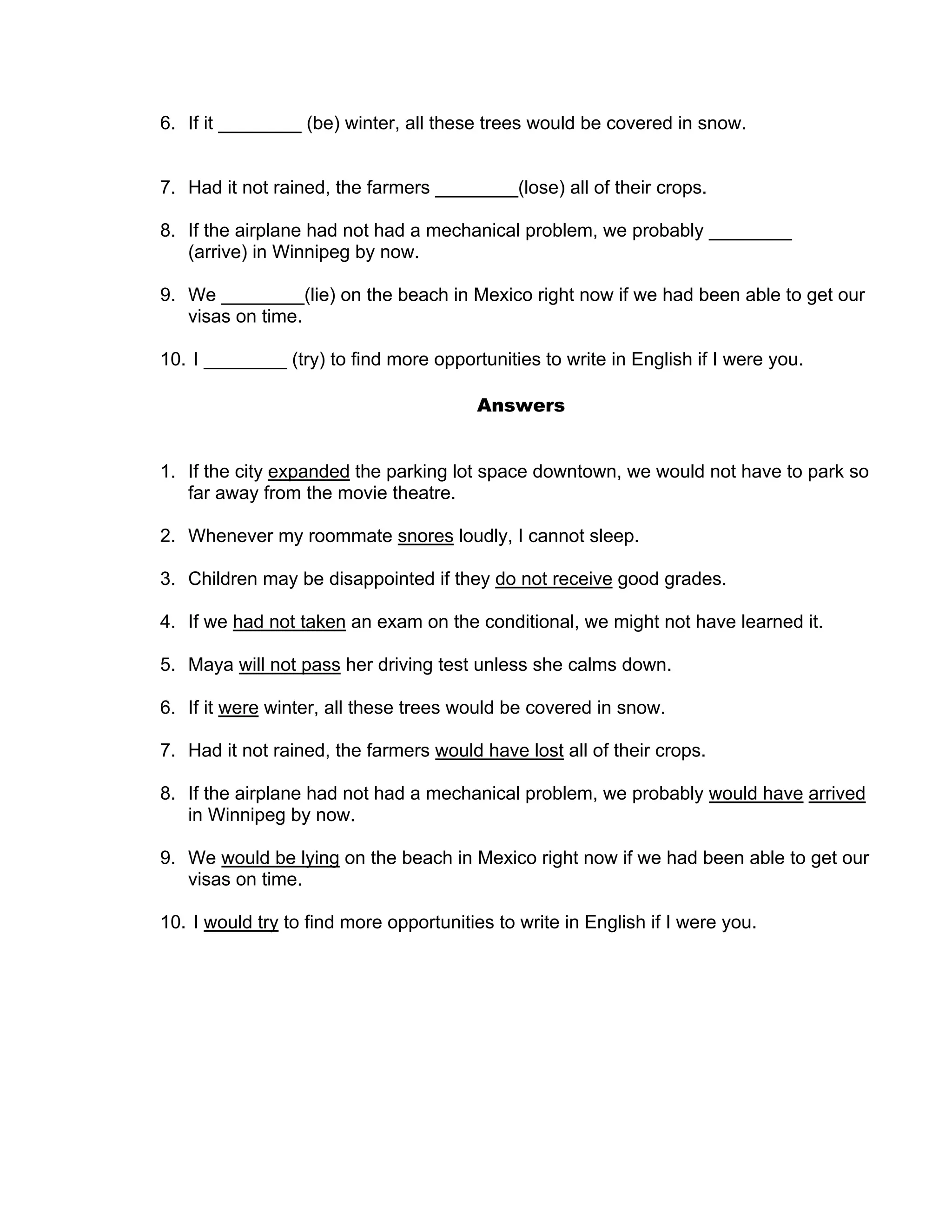 Conditional Sentence Pdf 0627