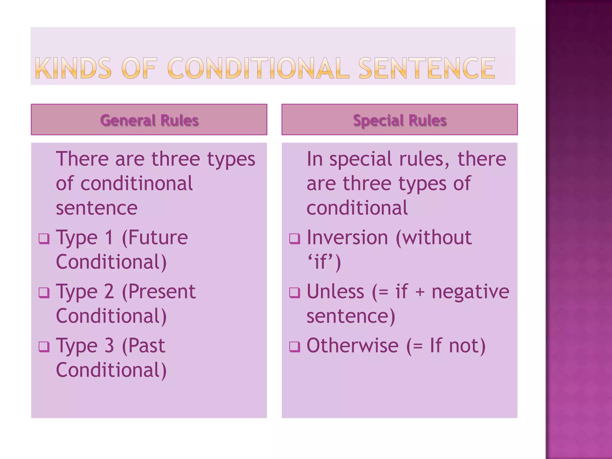 Conditional Sentence | PPTX