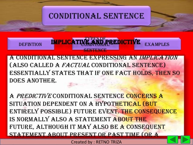 Conditional sentence