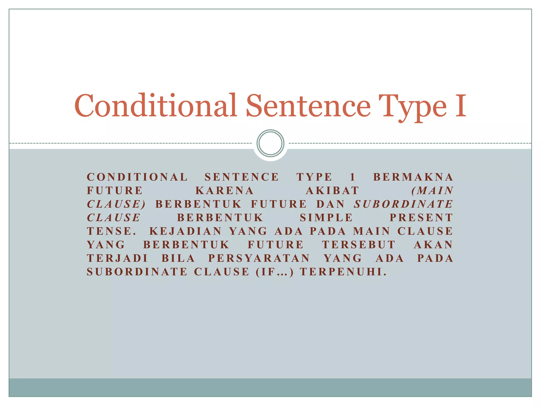 Conditional sentence | PPT