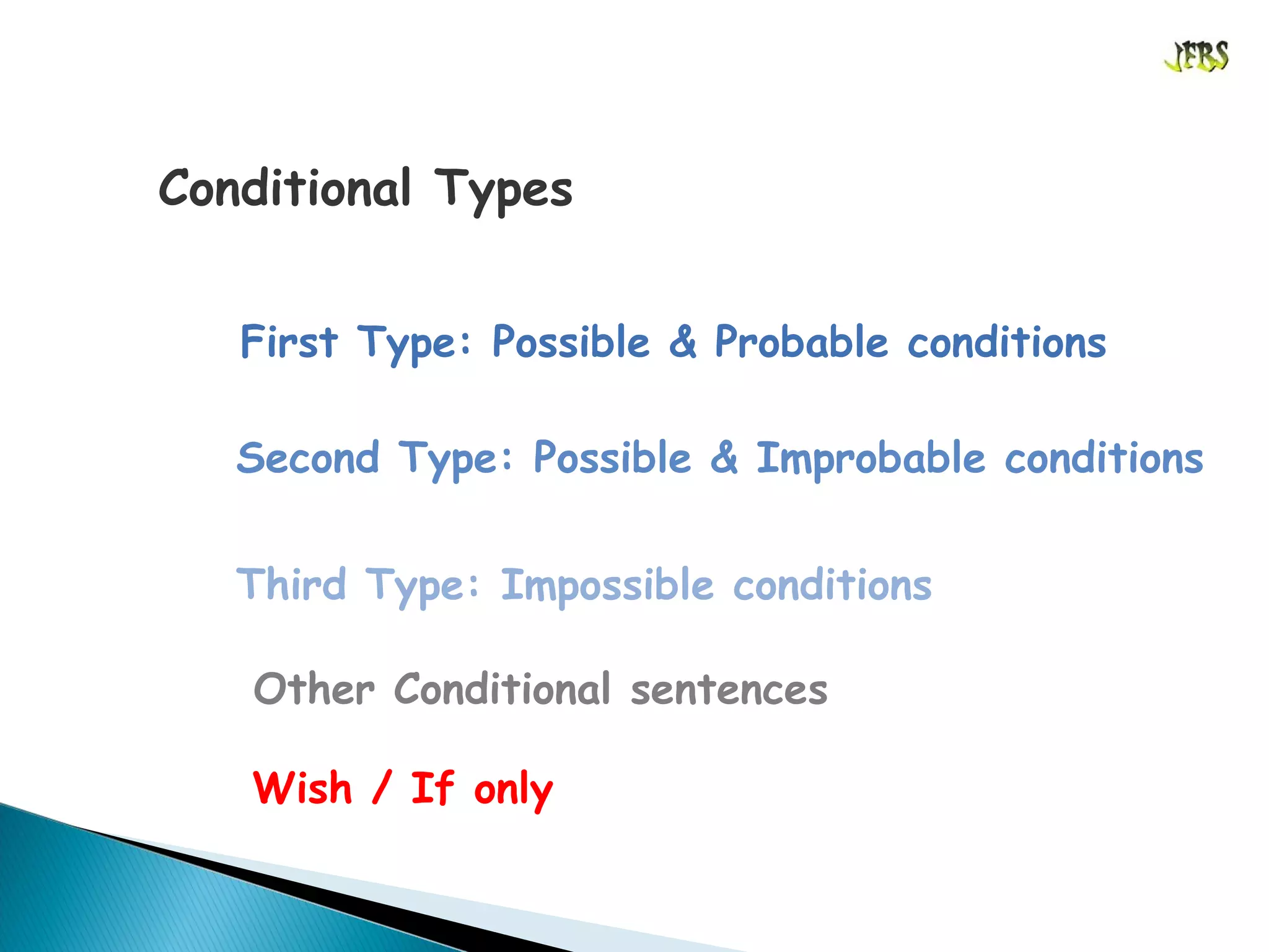 Conditional sentence | PPT