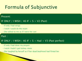 Conditional sentence vs subjunctive for SMK (vocational high school) | PPT | Fitness and ...