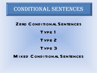 Conditional sentences | PPT