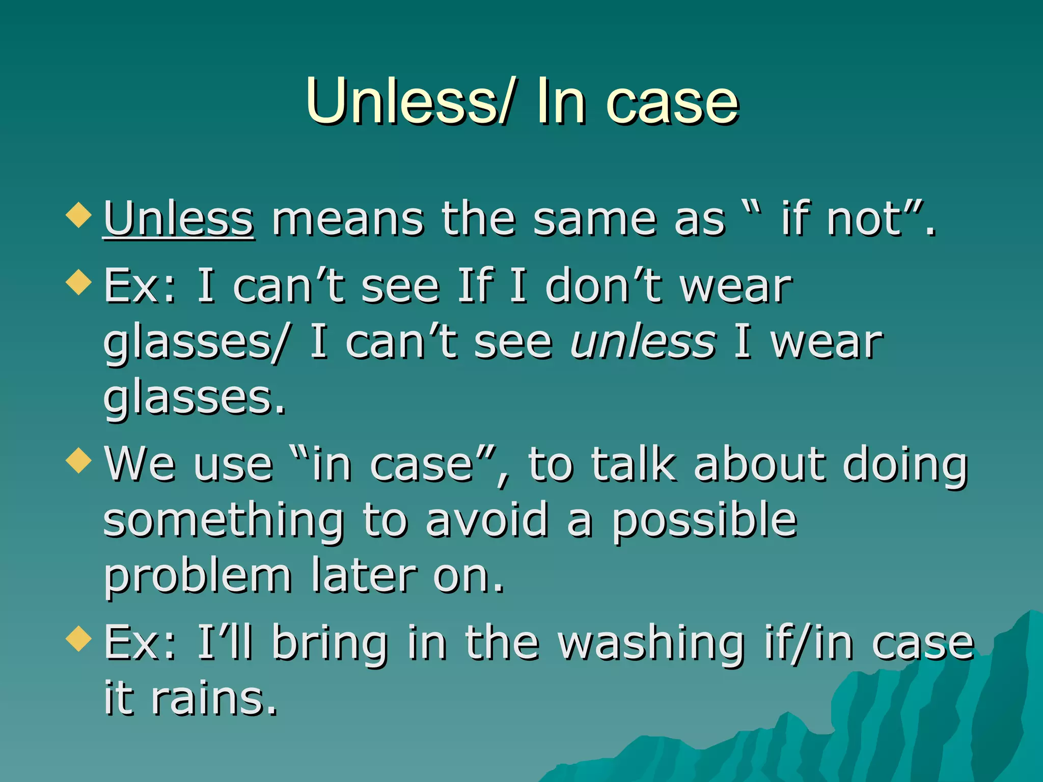 Conditional sentences | PPT