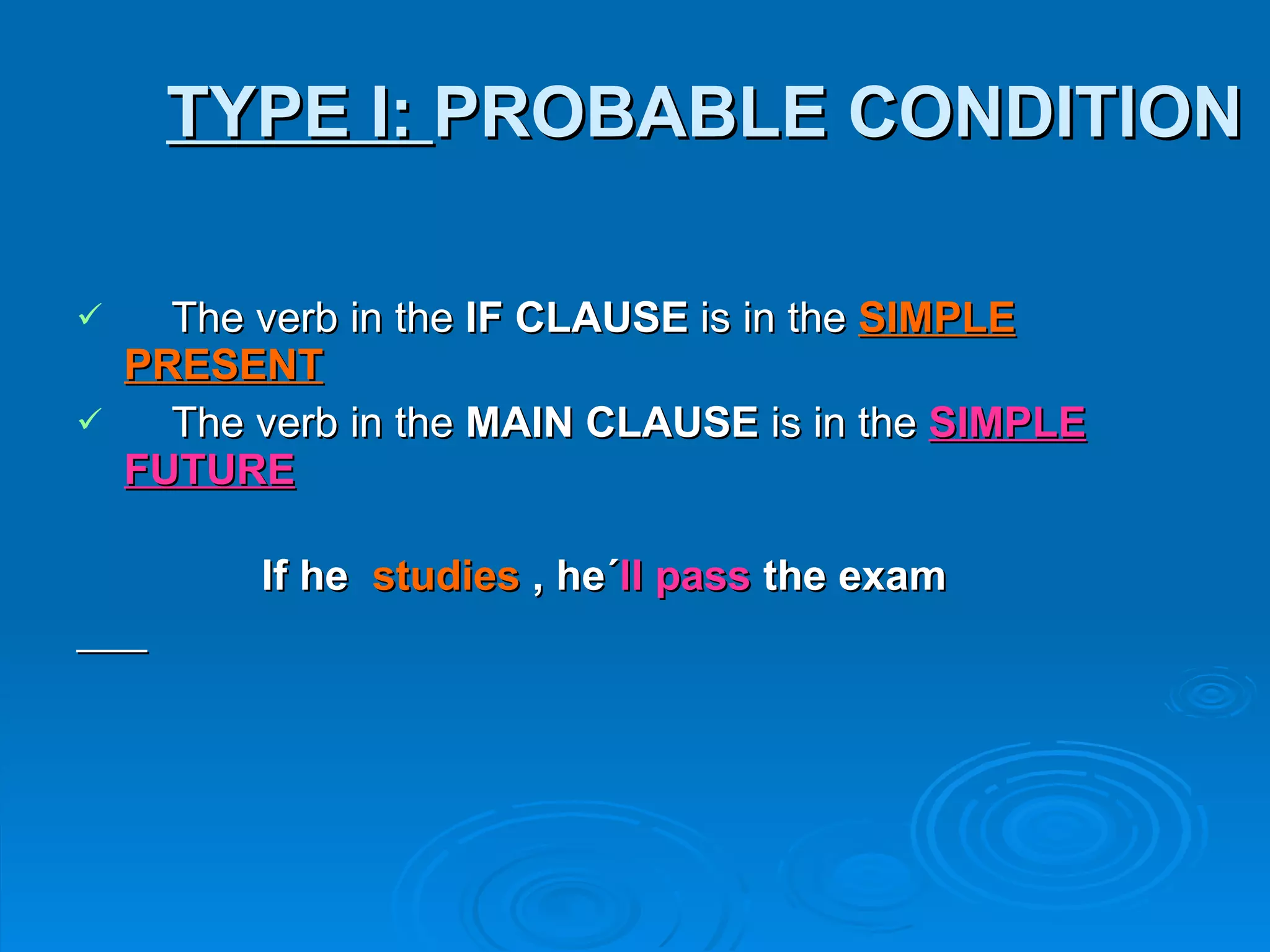 Conditional sentences | PPS