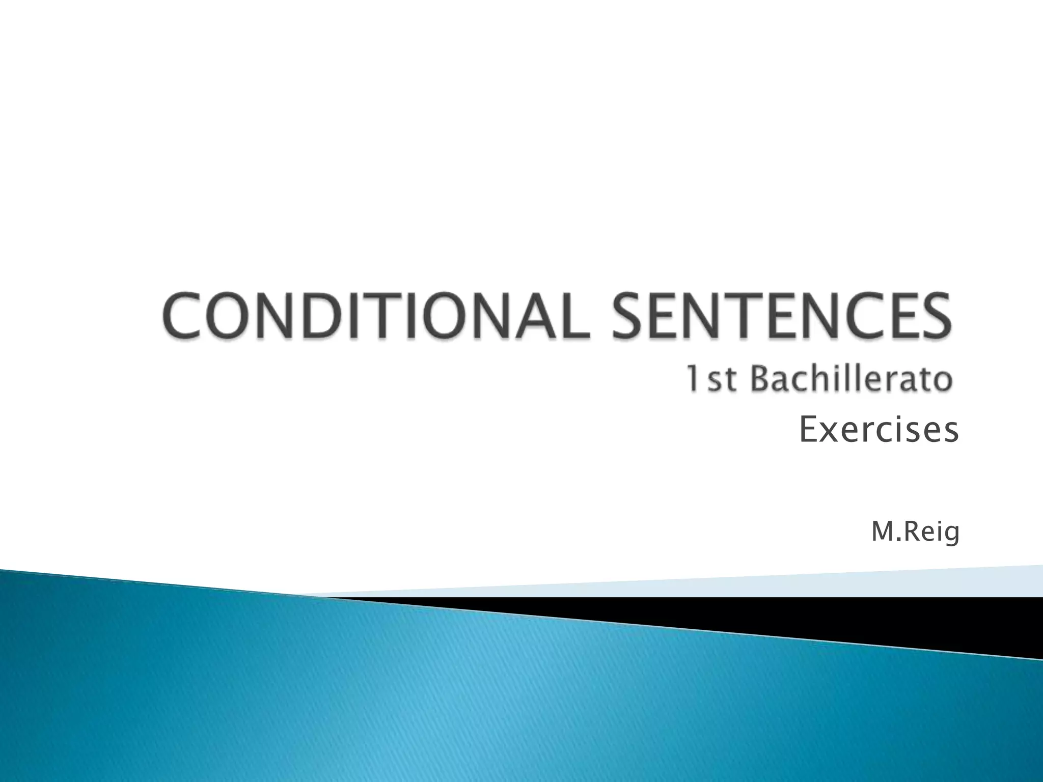 Conditional sentences | PPT