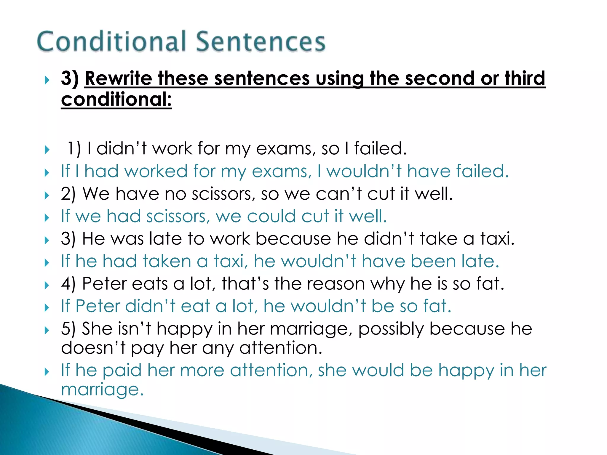 Conditional sentences | PPT