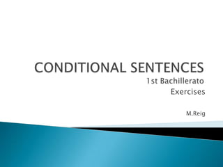 Conditional sentences | PPT