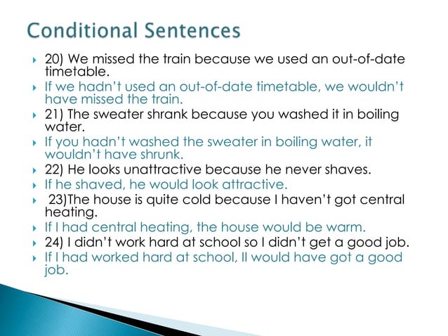 Conditional sentences | PPT