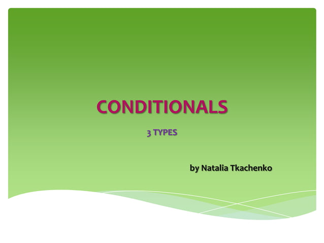 Conditional sentences | PPT