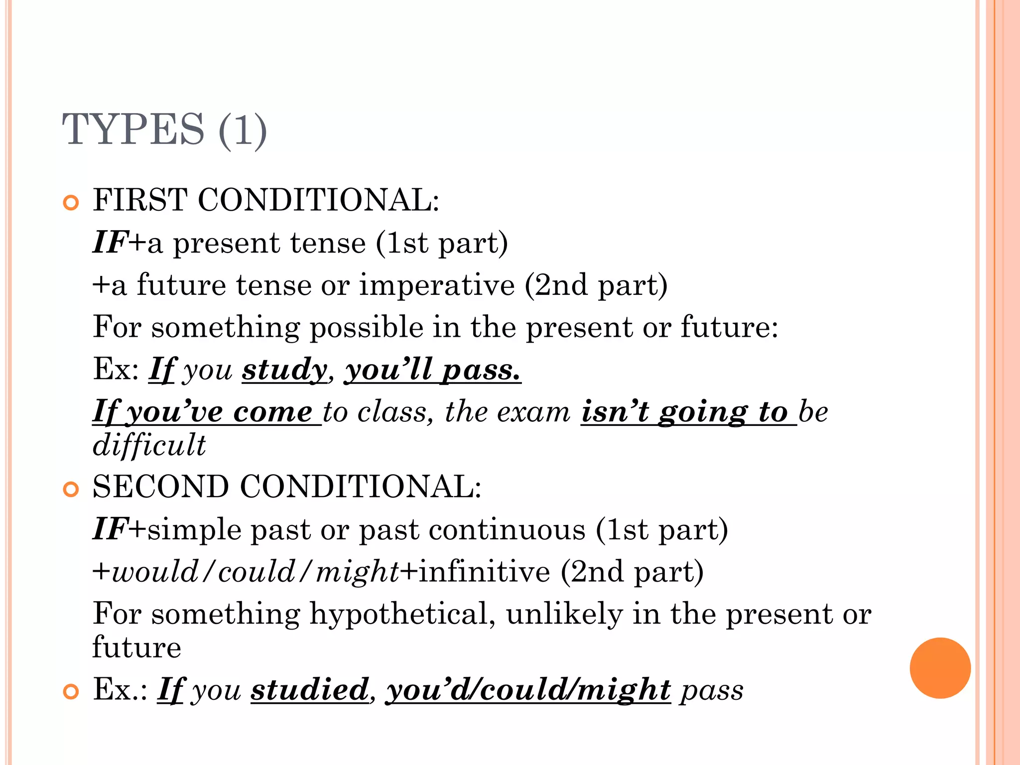 Conditional sentences | PPT