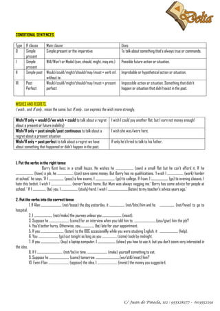 Conditional sentences | PDF