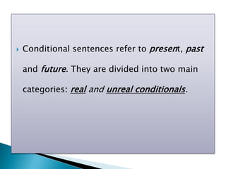 Conditional sentences | PPTX