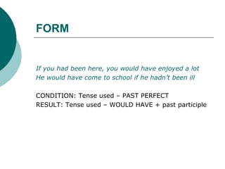 Conditional sentences (II, III) | PPT