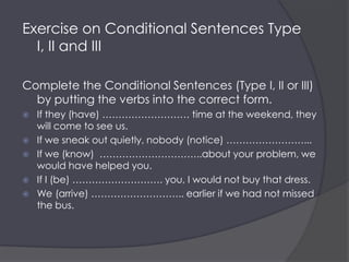 Conditional sentences | PPT