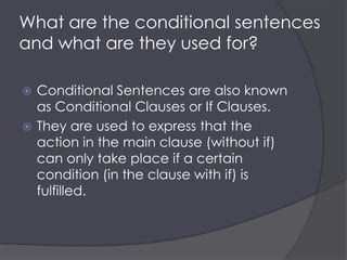 Conditional sentences | PPT