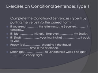 Conditional sentences | PPT