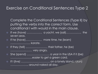 Conditional sentences | PPT