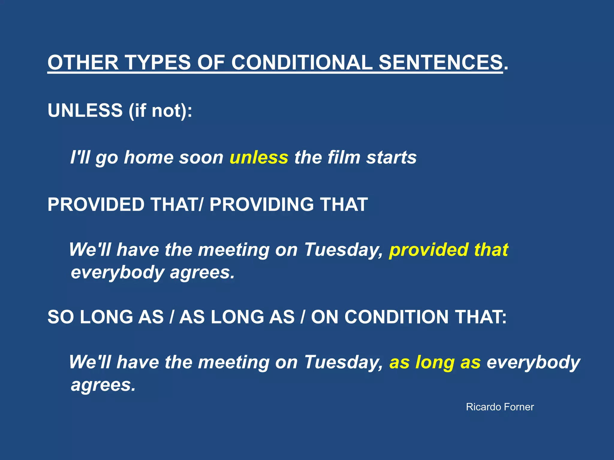 Conditional sentences | PPSX