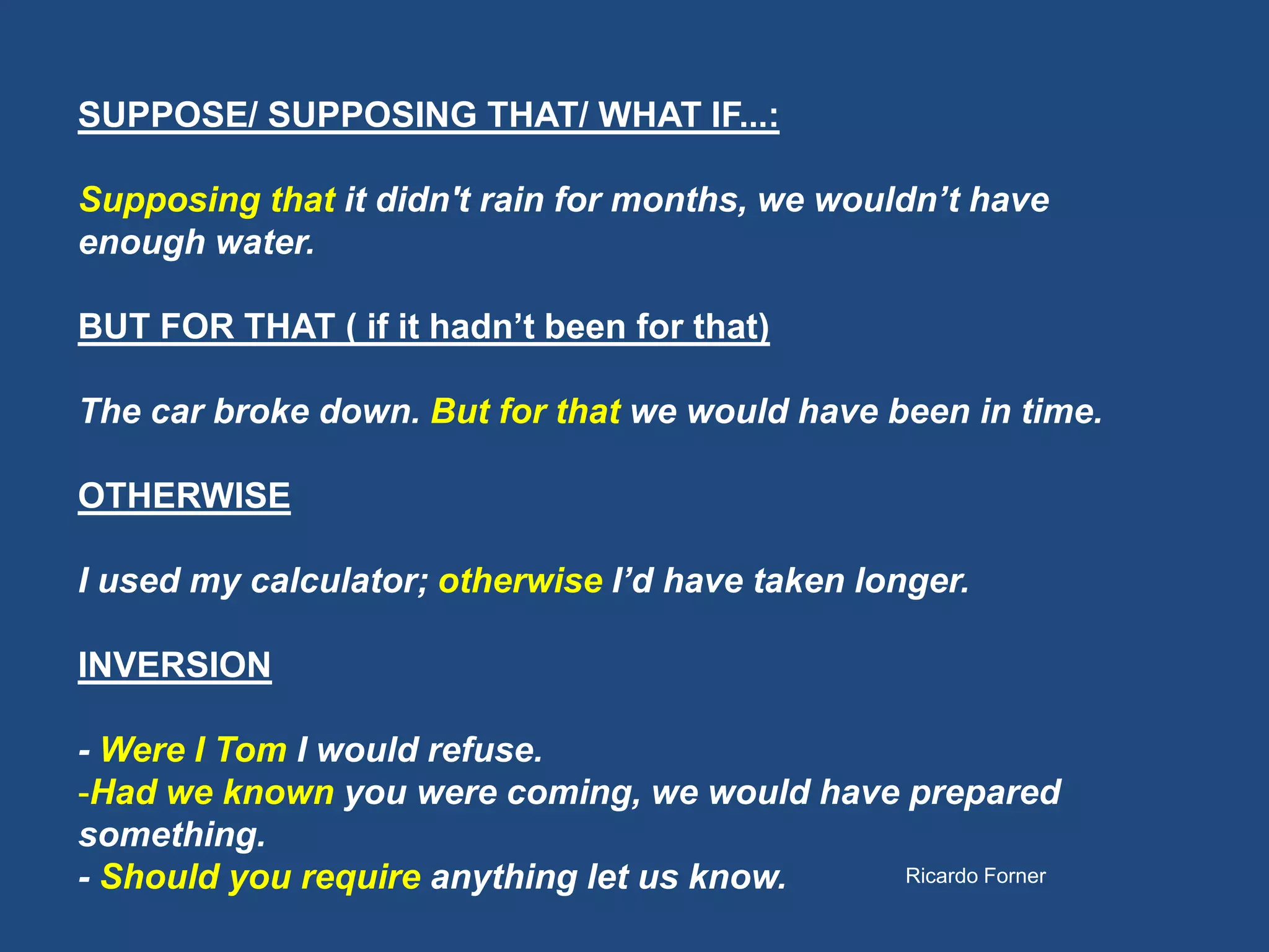 Conditional sentences | PPSX