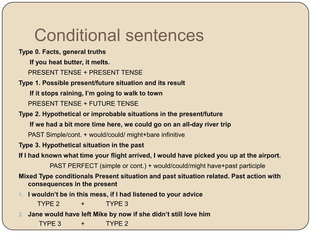 AVANZADO 2 Conditional sentences | PPT