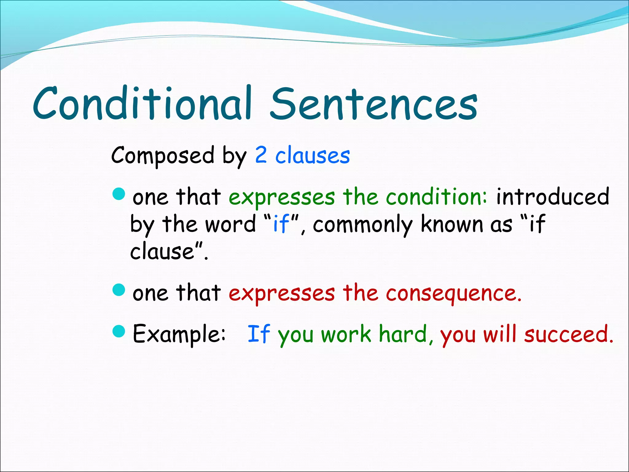 Conditional sentences | PPT