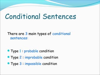 Conditional sentences | PPT