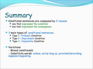 Conditional sentences | PPT