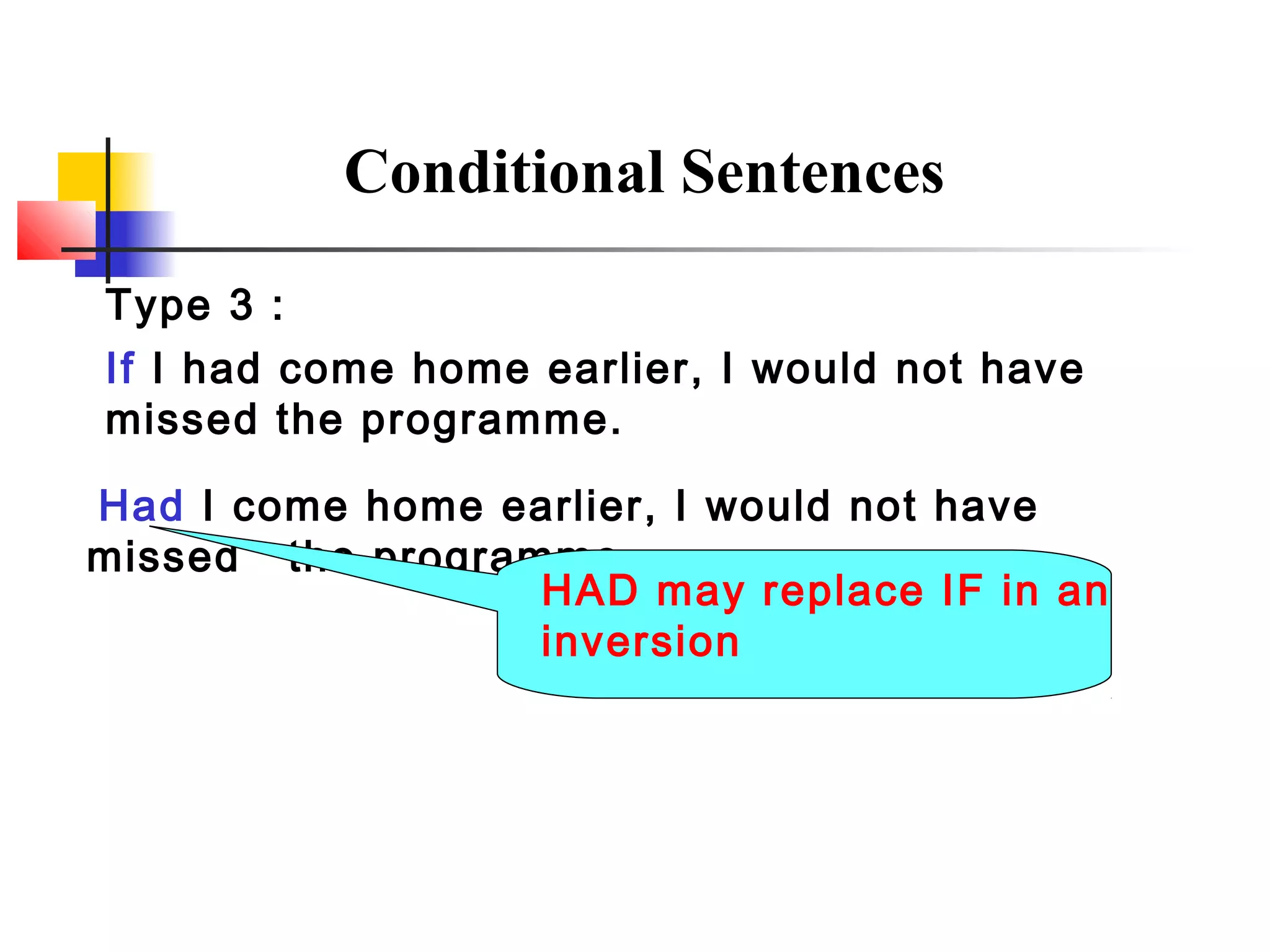 Conditional sentences | PPT
