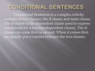 Conditional sentences | PPT