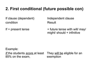 Conditional sentences | PPT