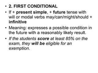 Conditional sentences | PPT