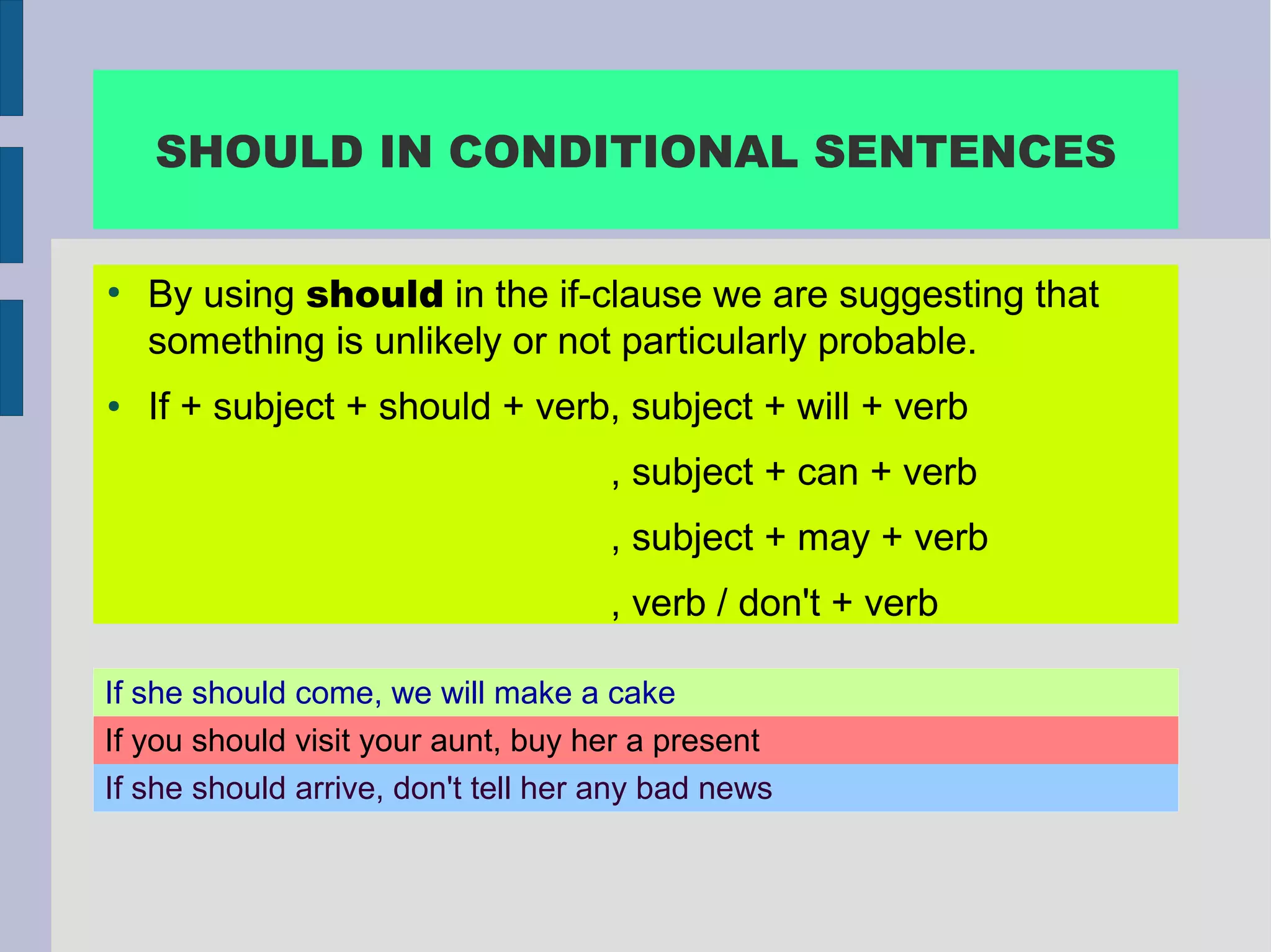 Conditional sentences | ODP