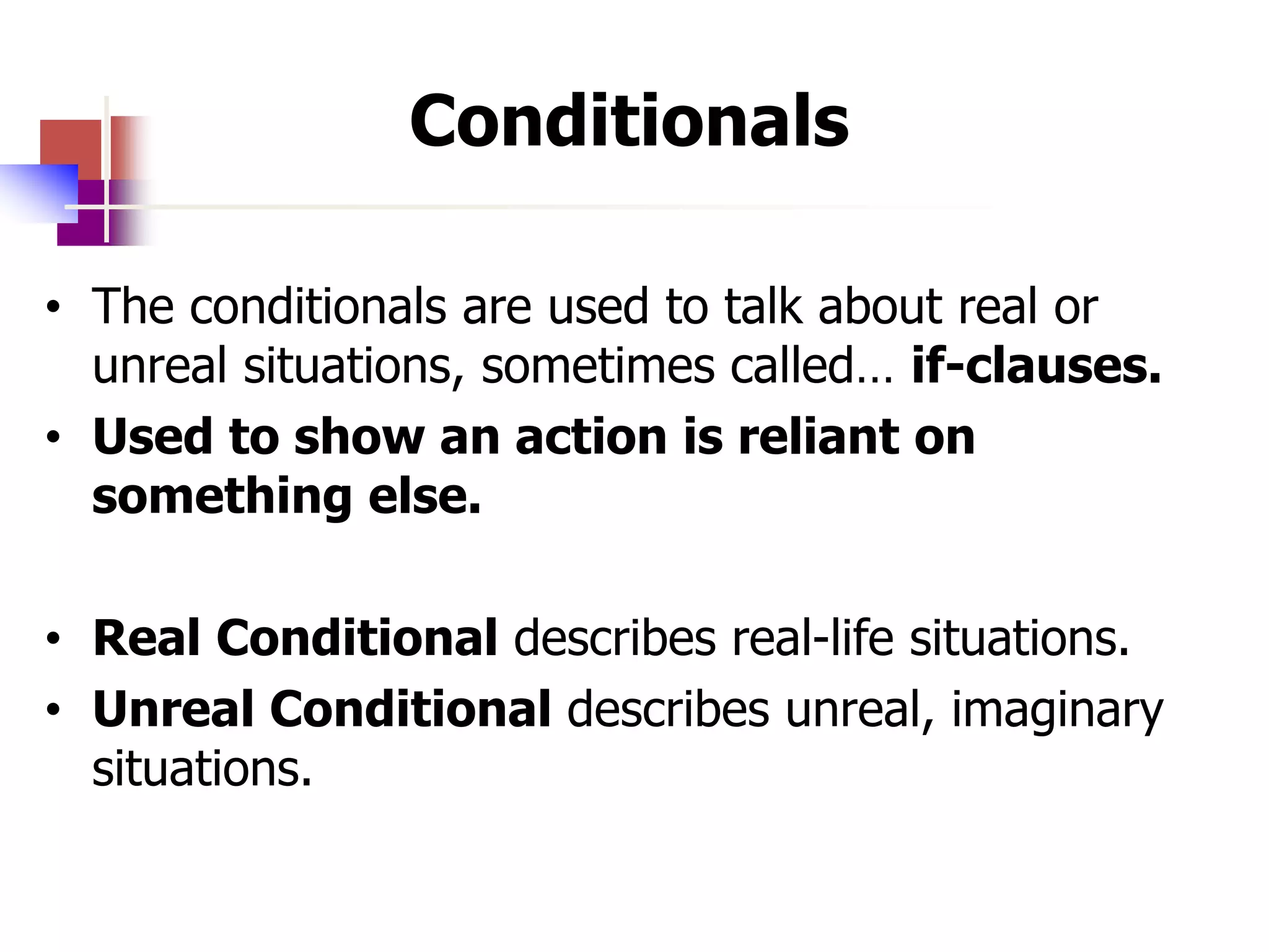 Conditional sentences | PPTX