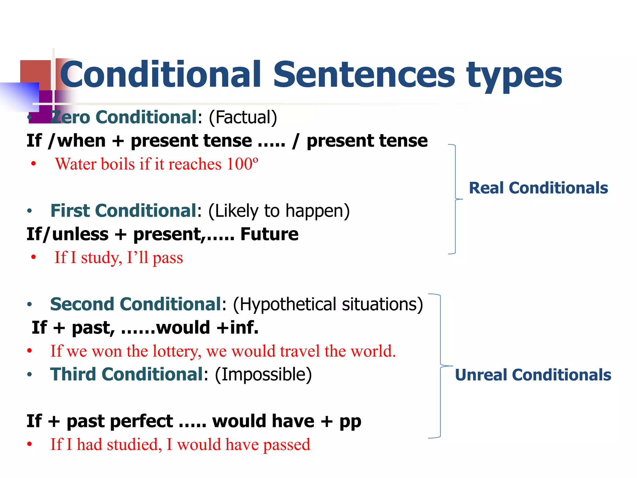 Conditional sentences | PPTX