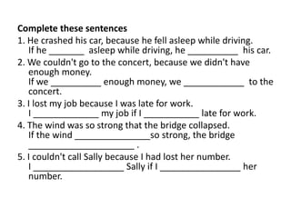 Conditional sentences | PPTX