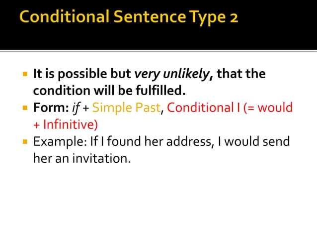 Conditional sentences | PPT