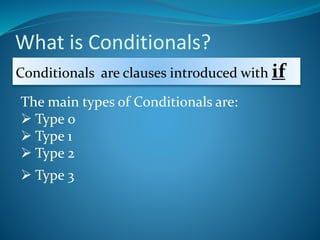 Conditional sentences | PPTX