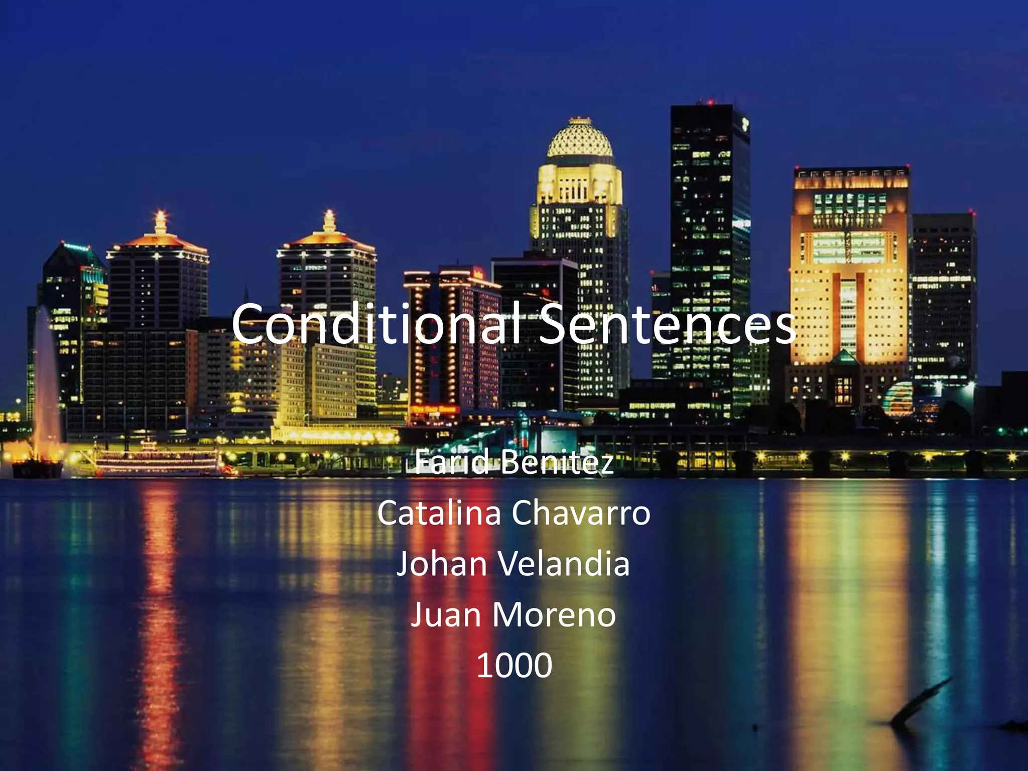 Conditional sentences | PPT