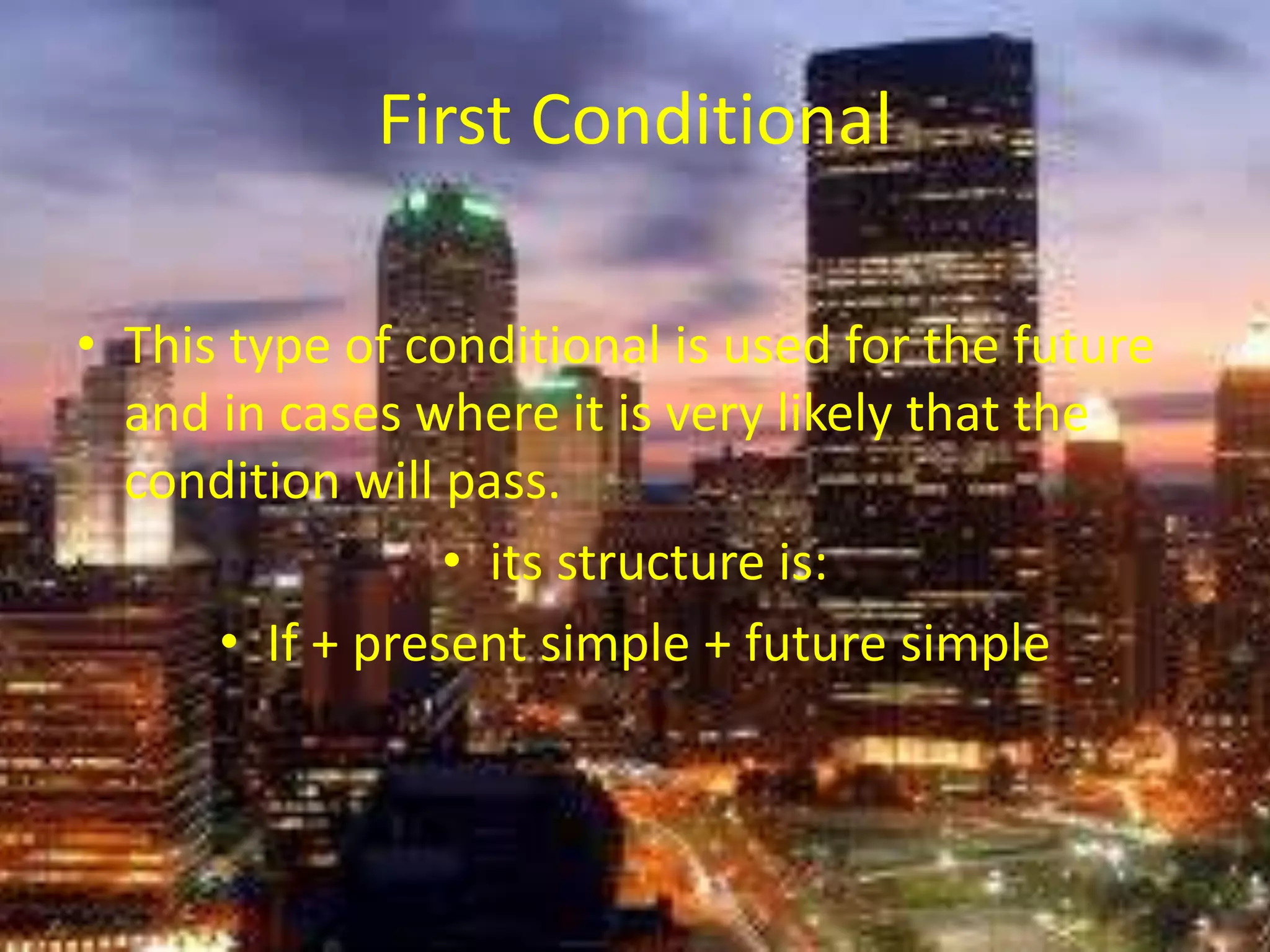 Conditional sentences | PPT