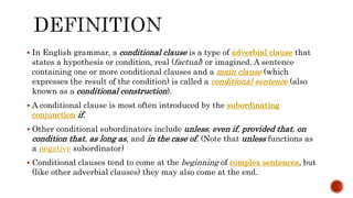 Conditional sentences | PPTX