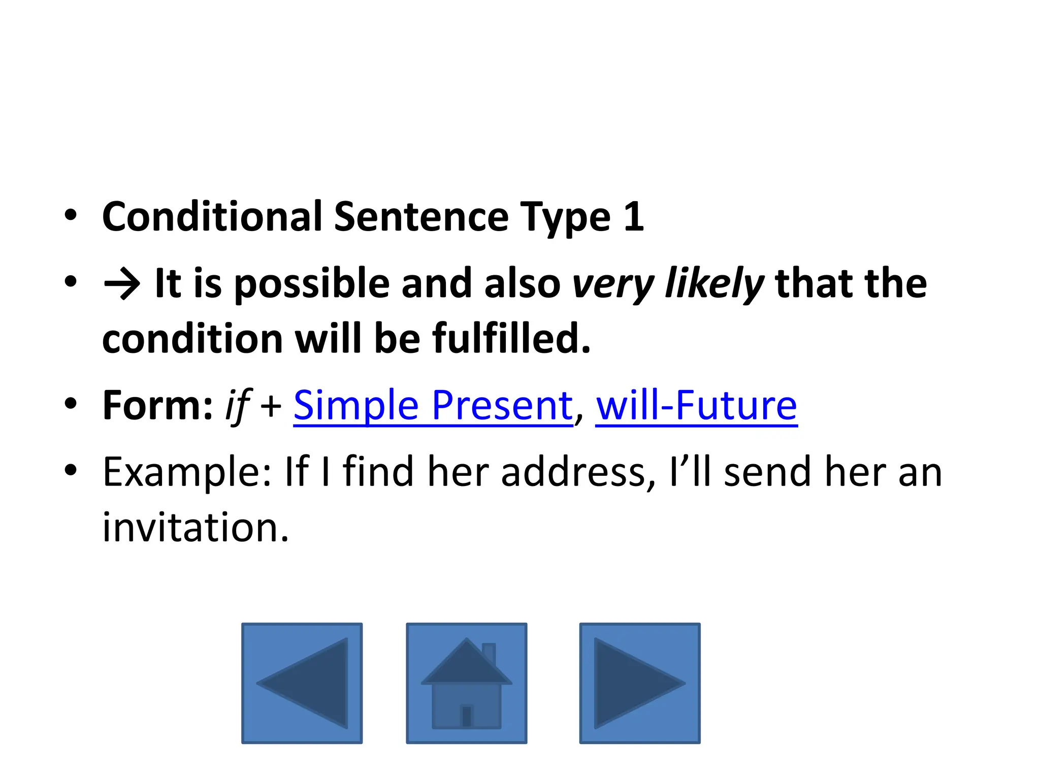 Conditional Sentences for High School II | PPT