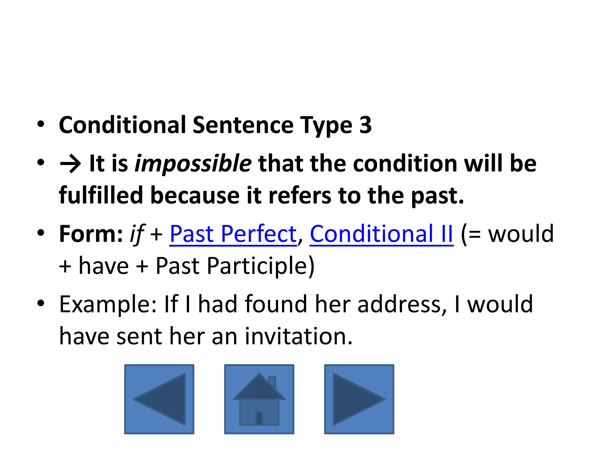 Conditional Sentences for High School II | PPT
