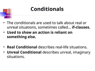 conditional sentences.pptx clarity structure | PPT