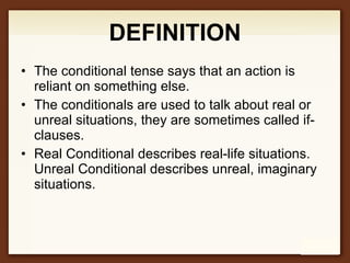 Conditional sentences grammar | PPT