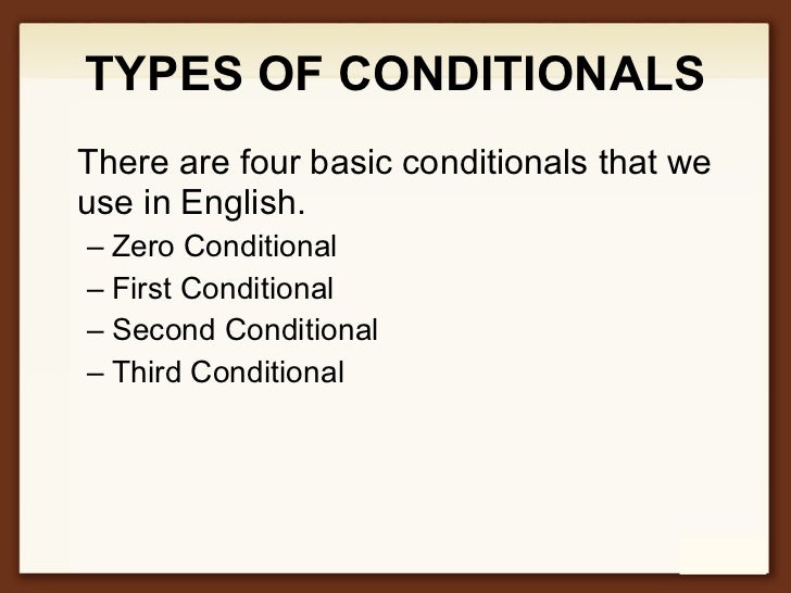 Conditional sentences grammar