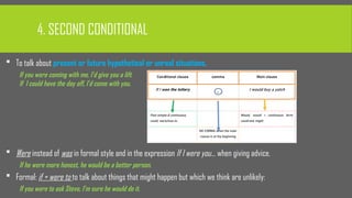 CONDITIONAL SENTENCES (advanced).pptx de la 0 a la 3 | PPT