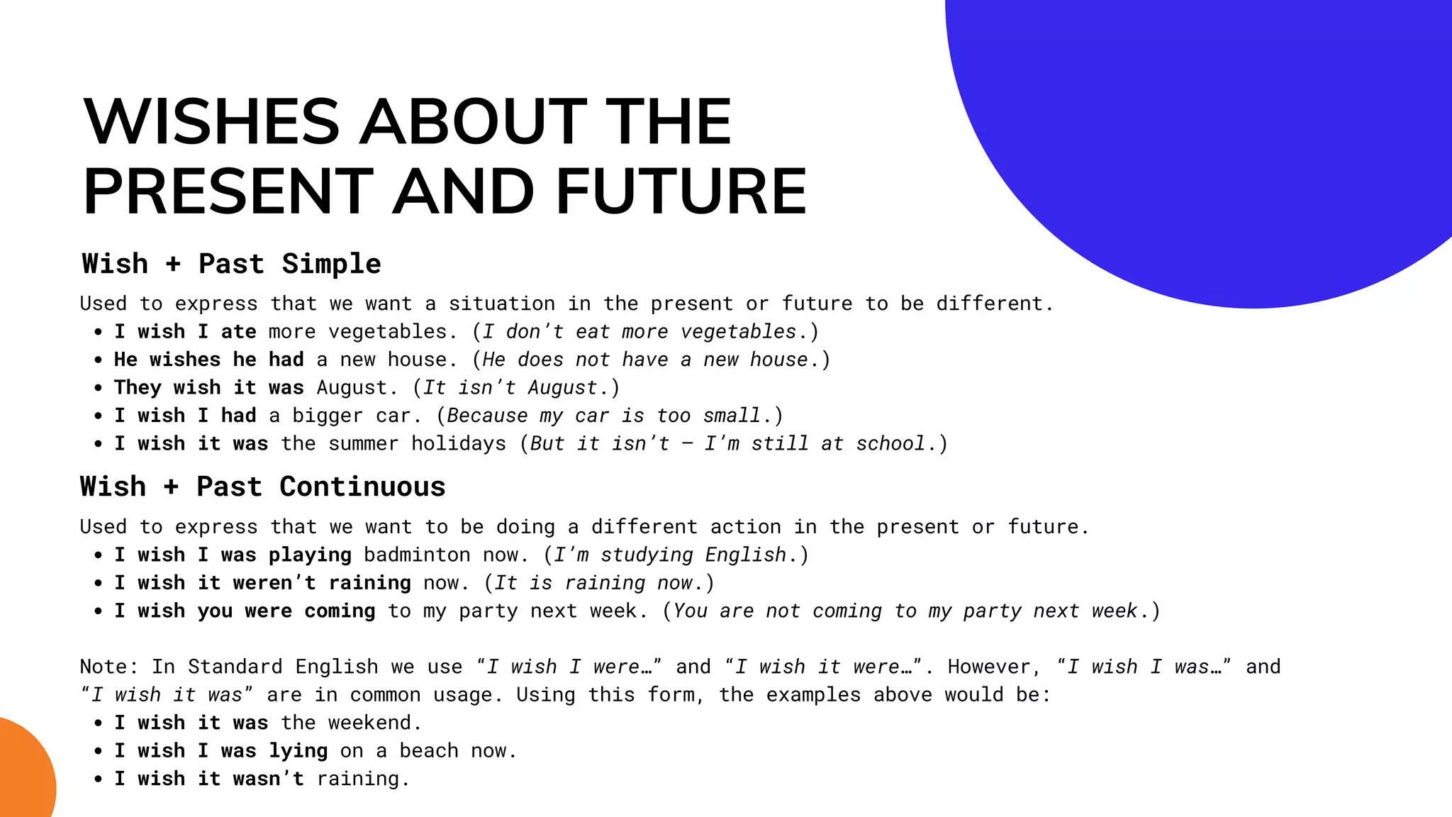 Conditional sentences and wish clauses | PPT