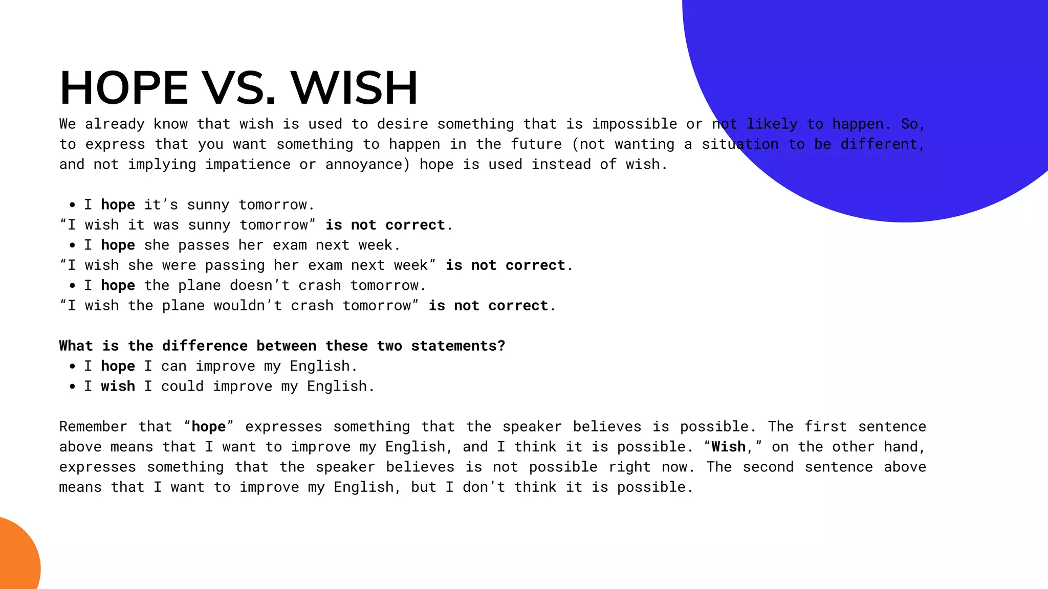 Conditional sentences and wish clauses | PPT